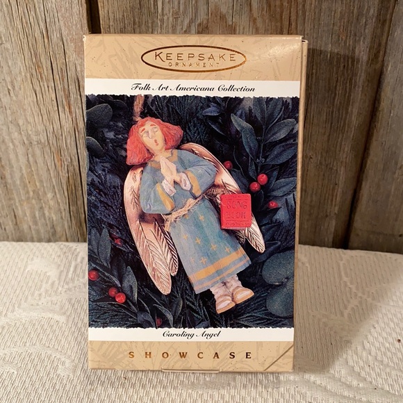 Holiday | Hallmark Folk Art Americana Collection Caroling Angel New ...
